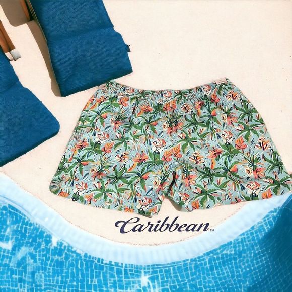 Caribbean | Swim | Caribbean Byroundtree Yorke Mens Swim Trunks ...
